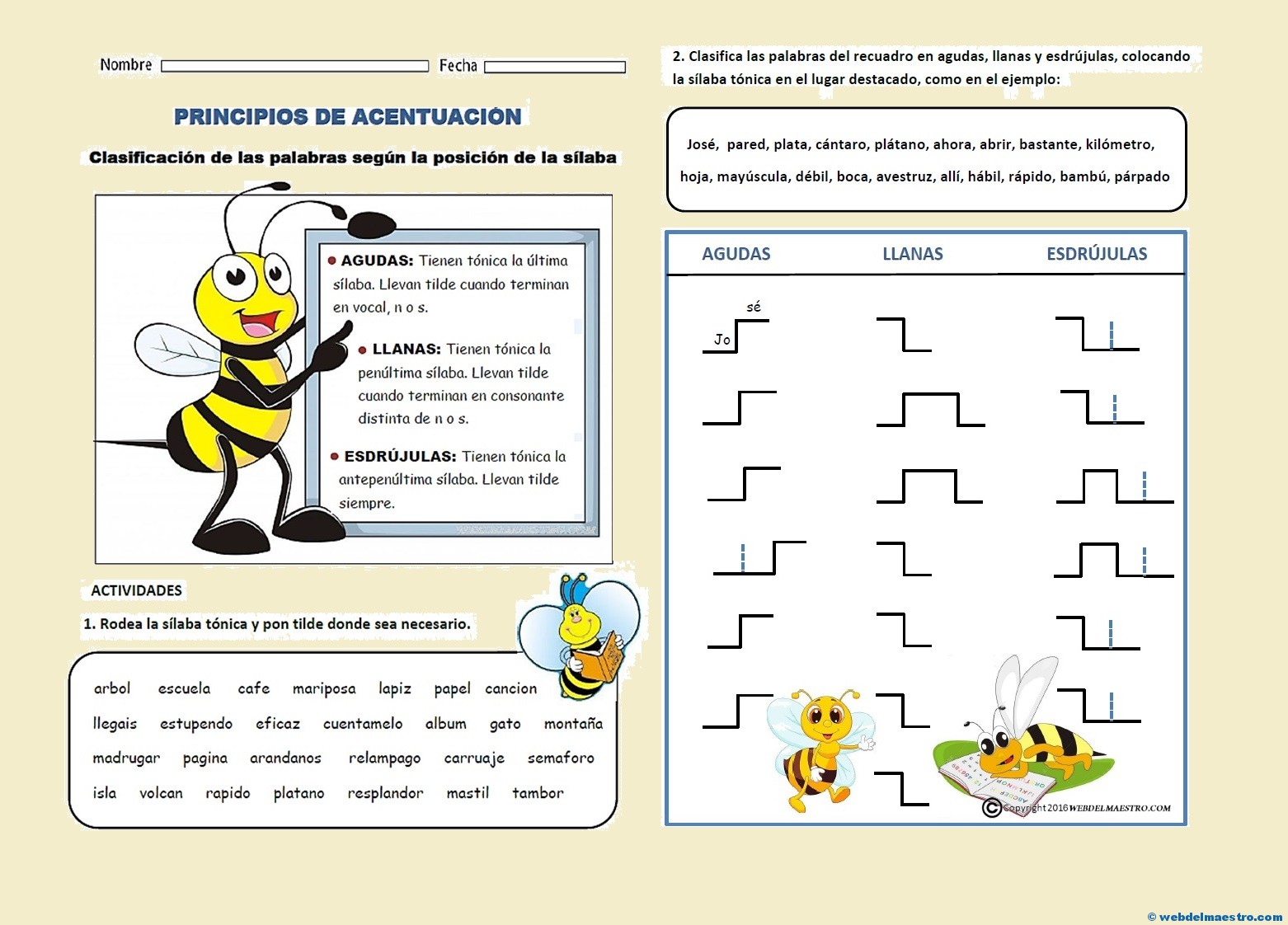 Ejercicios de ortografía (5º y 6º nivel) | Web del Maestro