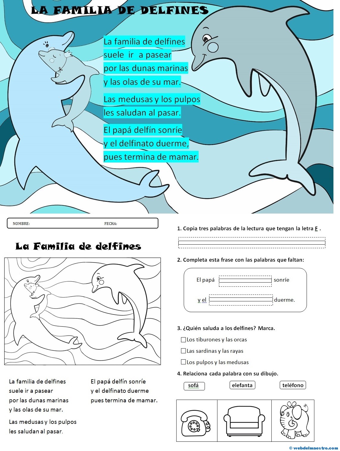 Lecturas | Aprender a leer paso a paso | Web del Maestro