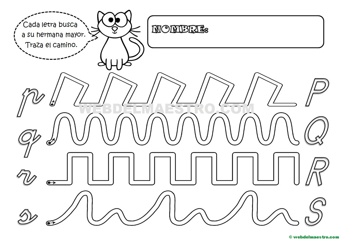Grafomotricidad | Abecedario infantil | Web del Maestro
