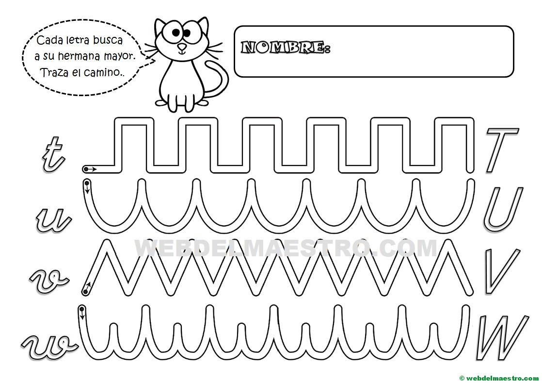 Grafomotricidad | Abecedario infantil | Web del Maestro
