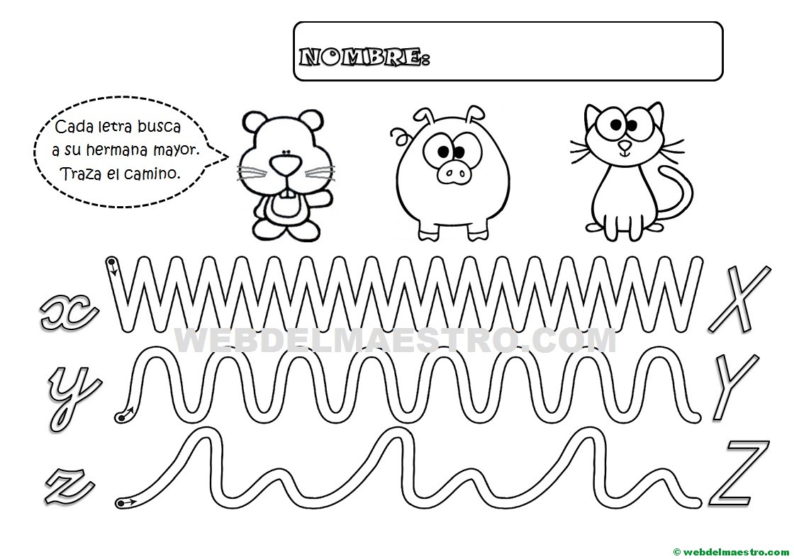Grafomotricidad | Abecedario infantil | Web del Maestro