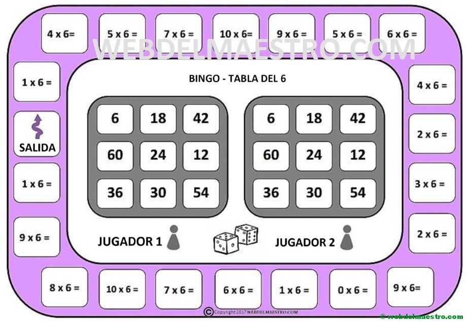 Juegos de matemáticas para imprimir | Web del Maestro