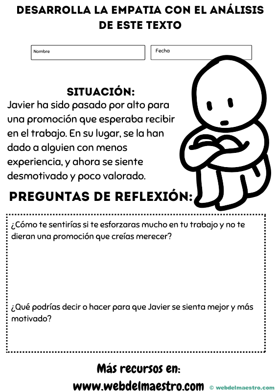 Actividades para trabajar la empatía con fichas | PDF gratis | Web del ...