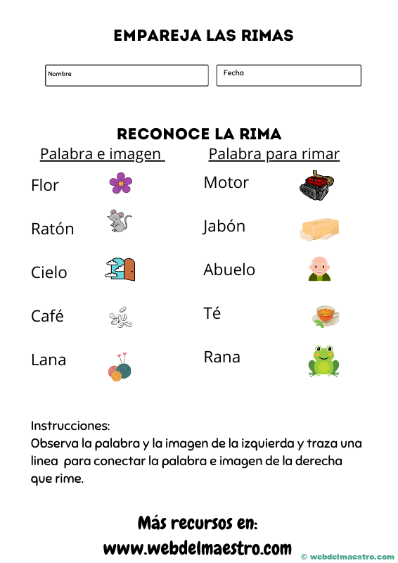 Actividades para juegos de conciencia fonológica con fichas | PDF ...
